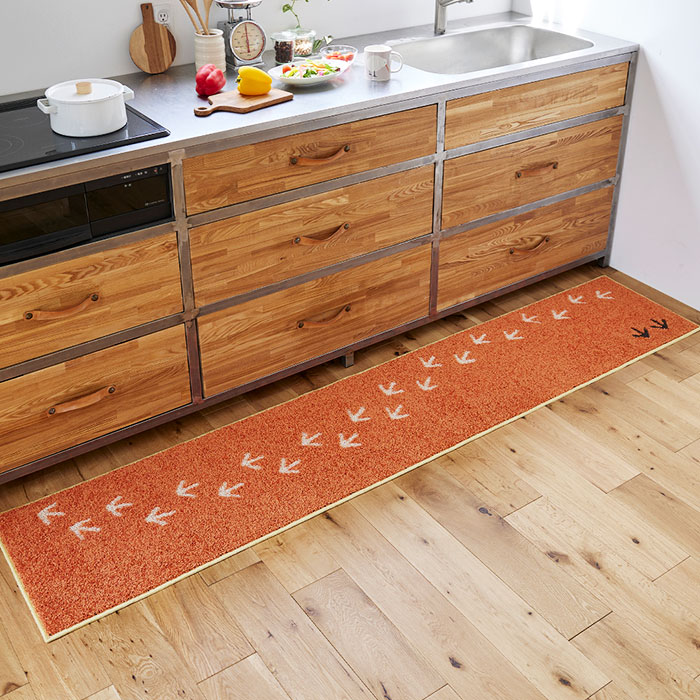 北欧 キッチンマット テクテクキーウィマット 国産 45×240｜ユニットシェルフ 家具・インテリアの通販｜Rafila（ラフィラ）