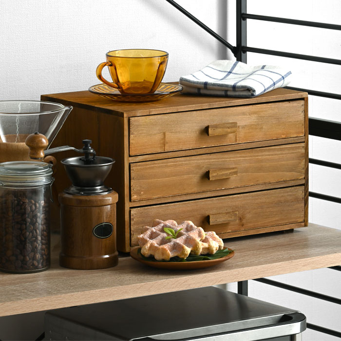 卓上 ミニチェスト ドレイク｜ユニットシェルフ 家具・インテリアの通販｜Rafila（ラフィラ）